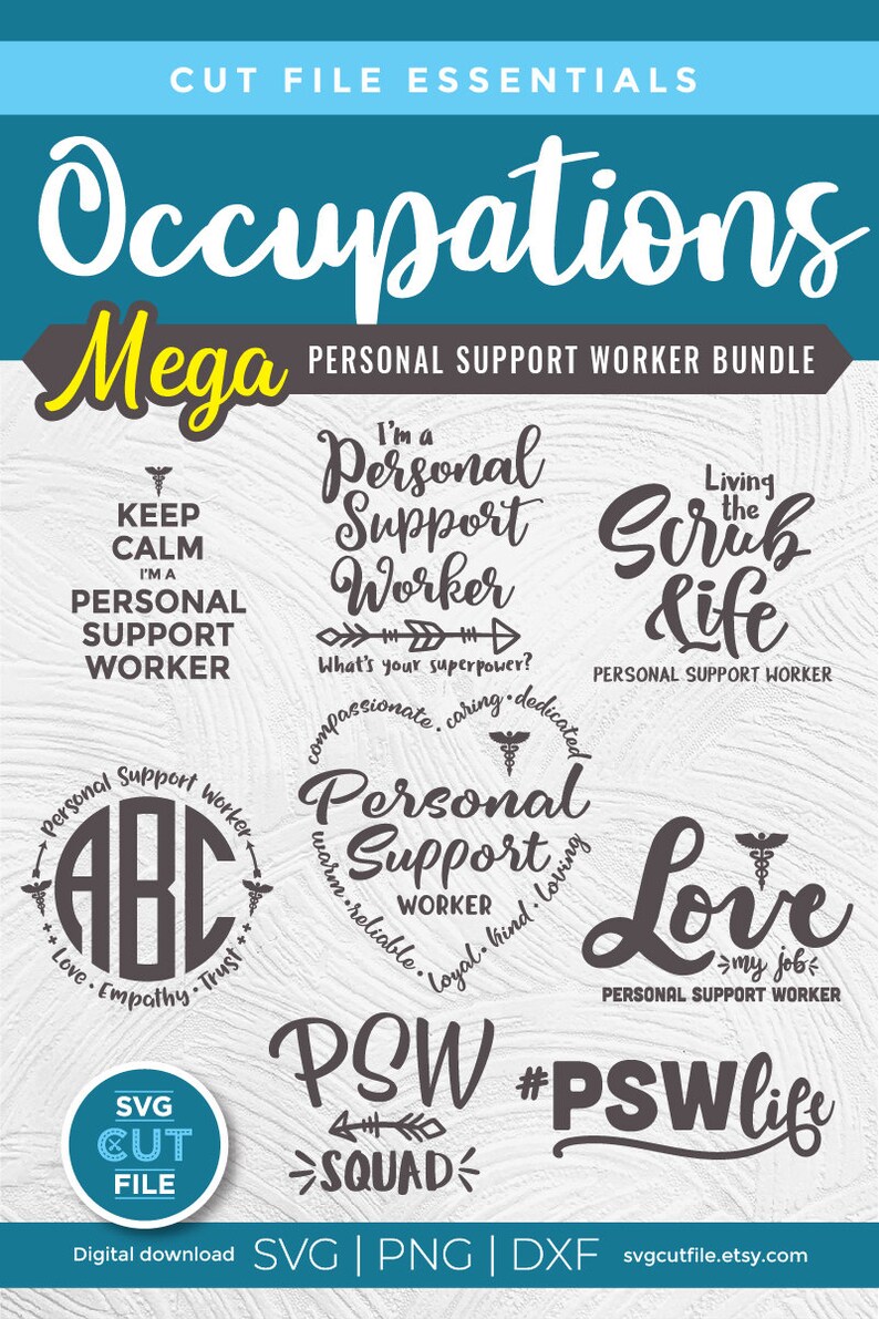 Personal Support Worker Svg Psw Svg Caregiver Svg Psw | Etsy