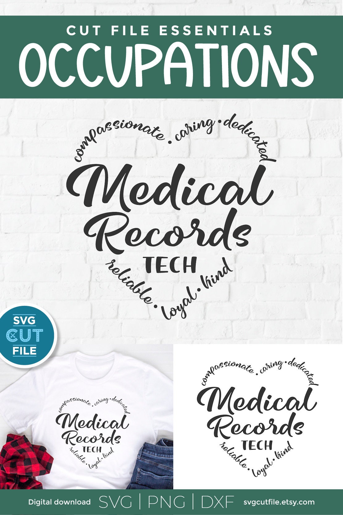 Medical Records Tech Svg, Specialist Svg, Medical Records Technician ...