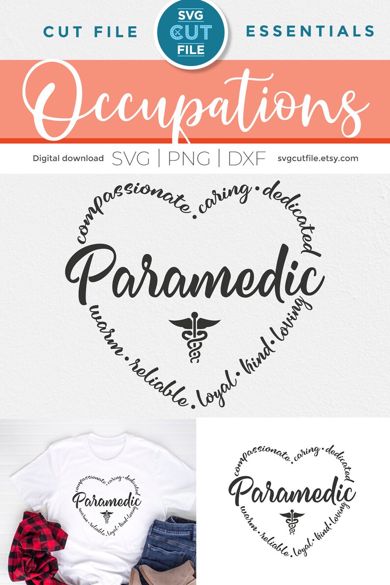 Paramedic Svg EMS Svg First Responder Svg Paramedic | Etsy