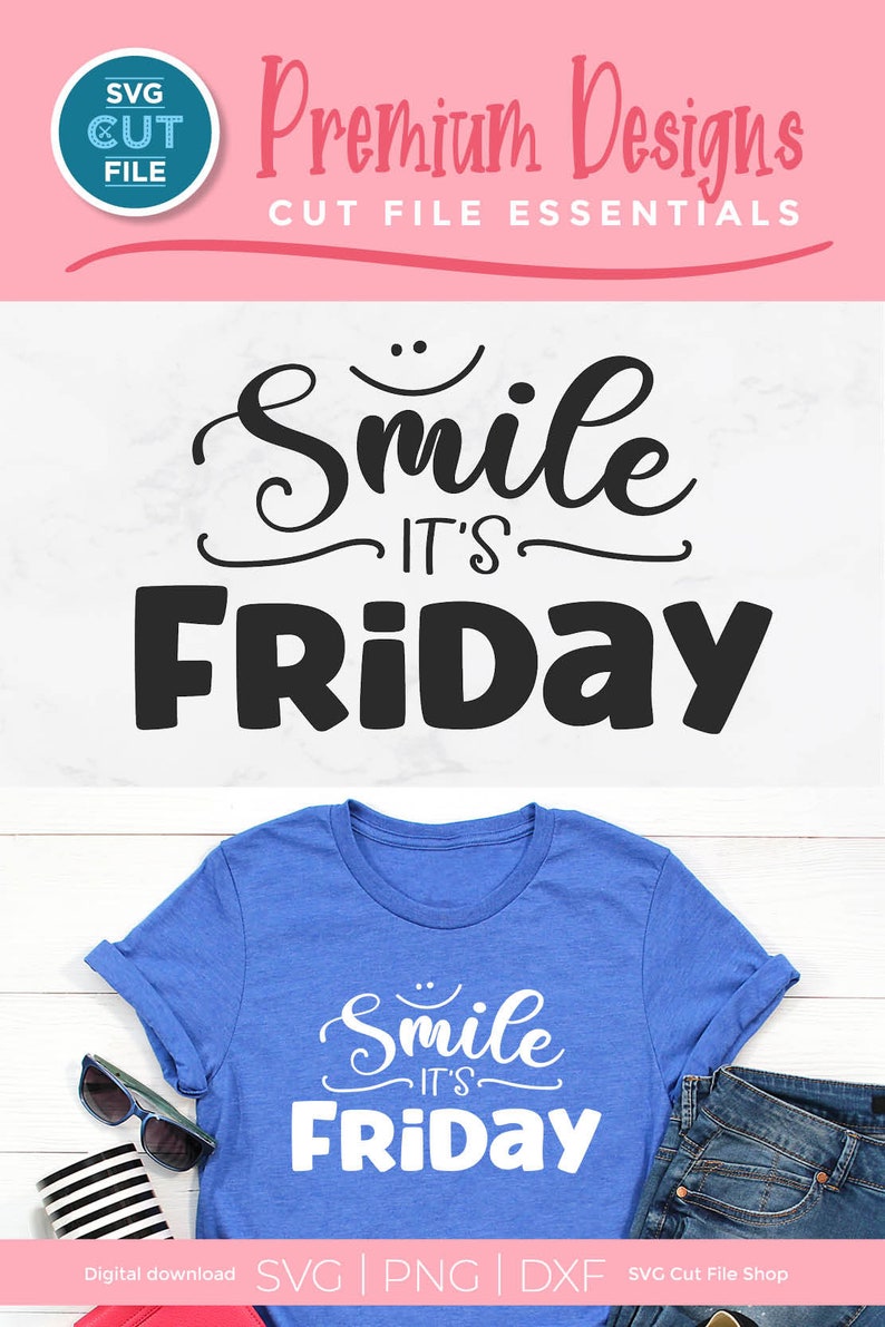 Smile It's Friday Svg Happy Friday Svg Friday Svg for - Etsy