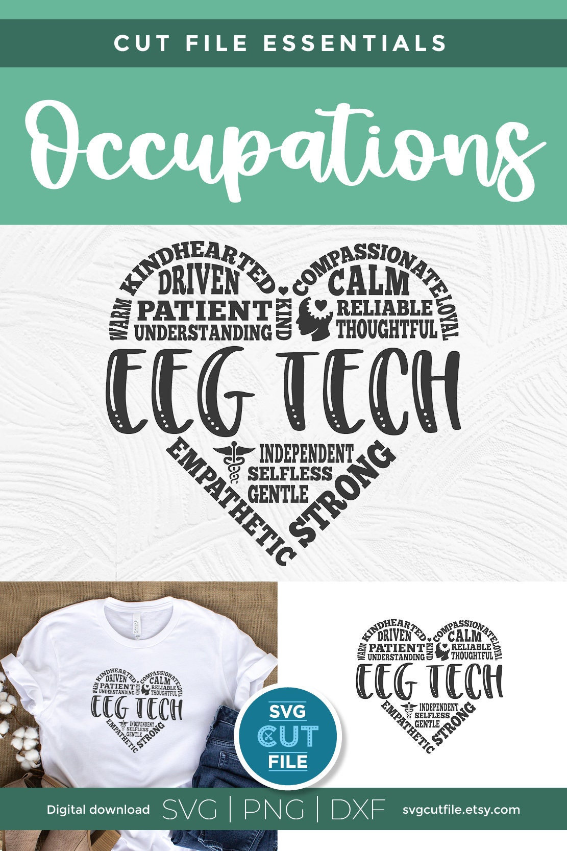 EEG Tech Svg, Electroencephalograph Svg, EEG Technologist Svg, EEG ...