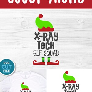 Christmas X-ray Technologist Svg, Xray Tech Elf Svg, Christmas Xray ...