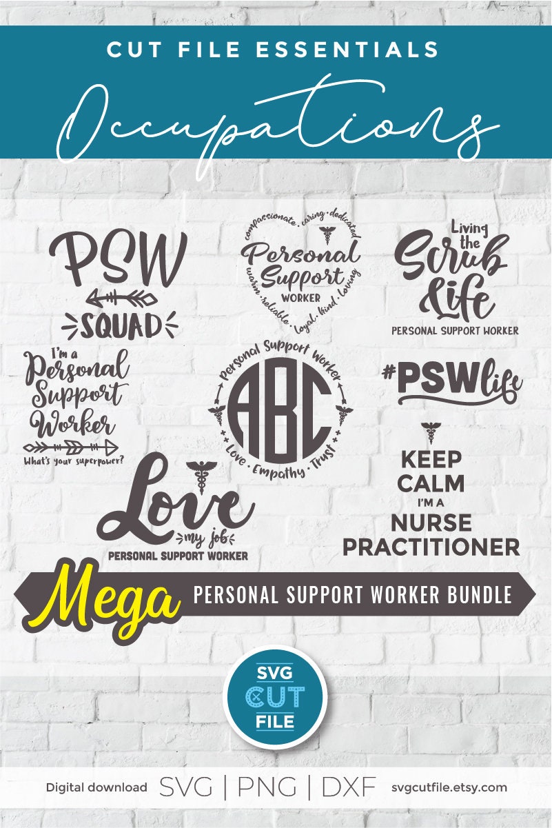 Personal Support Worker Svg Psw Svg Caregiver Svg Psw | Etsy