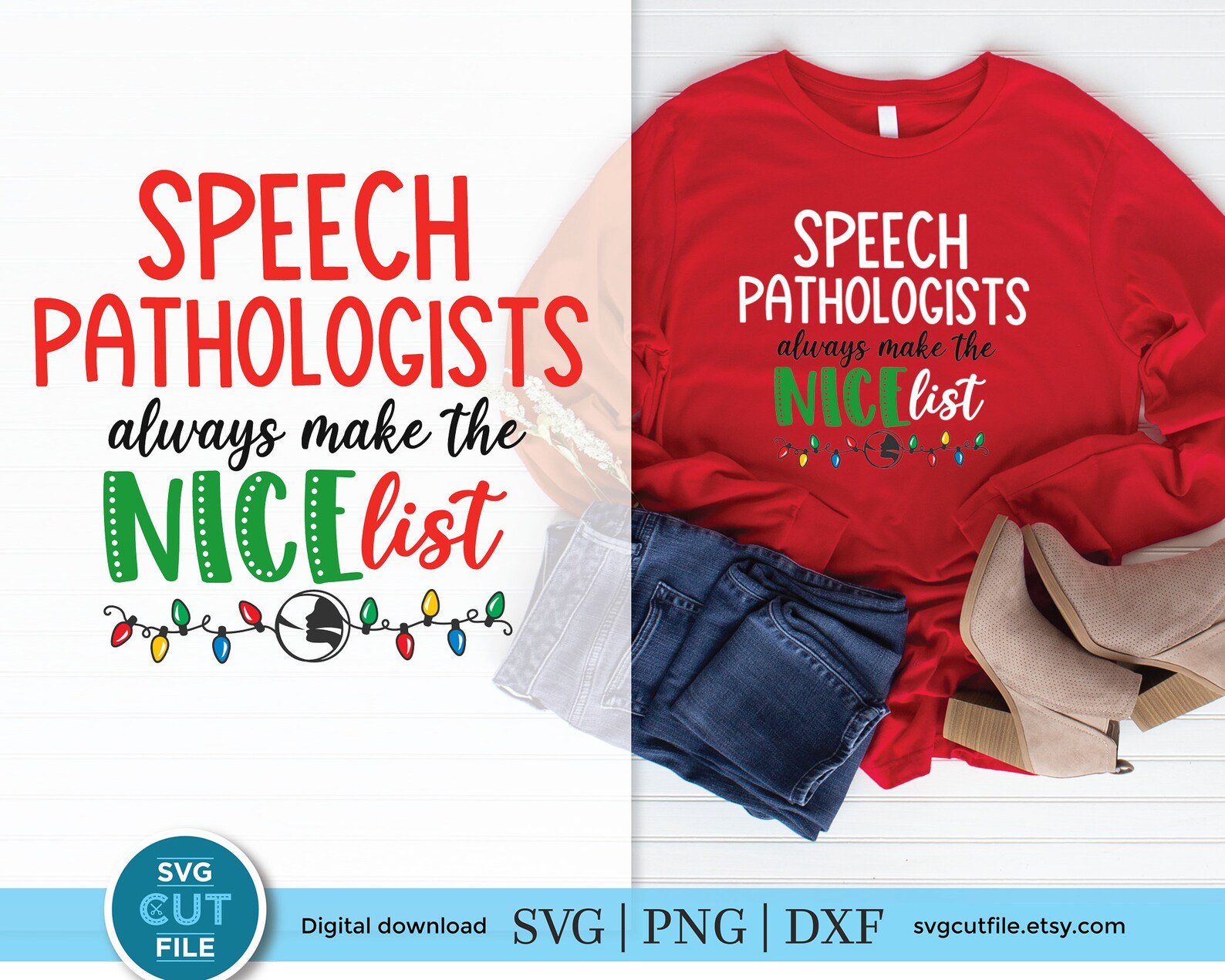 Christmas Speech Pathologist Svg SLP Svg Holiday Speech - Etsy