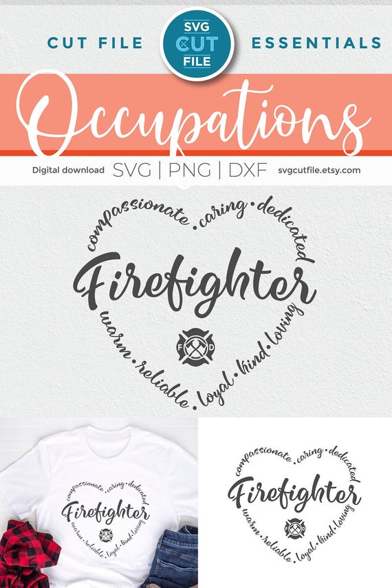 Firefighter Svg Fire Fighter Svg Emergency Services Fire - Etsy