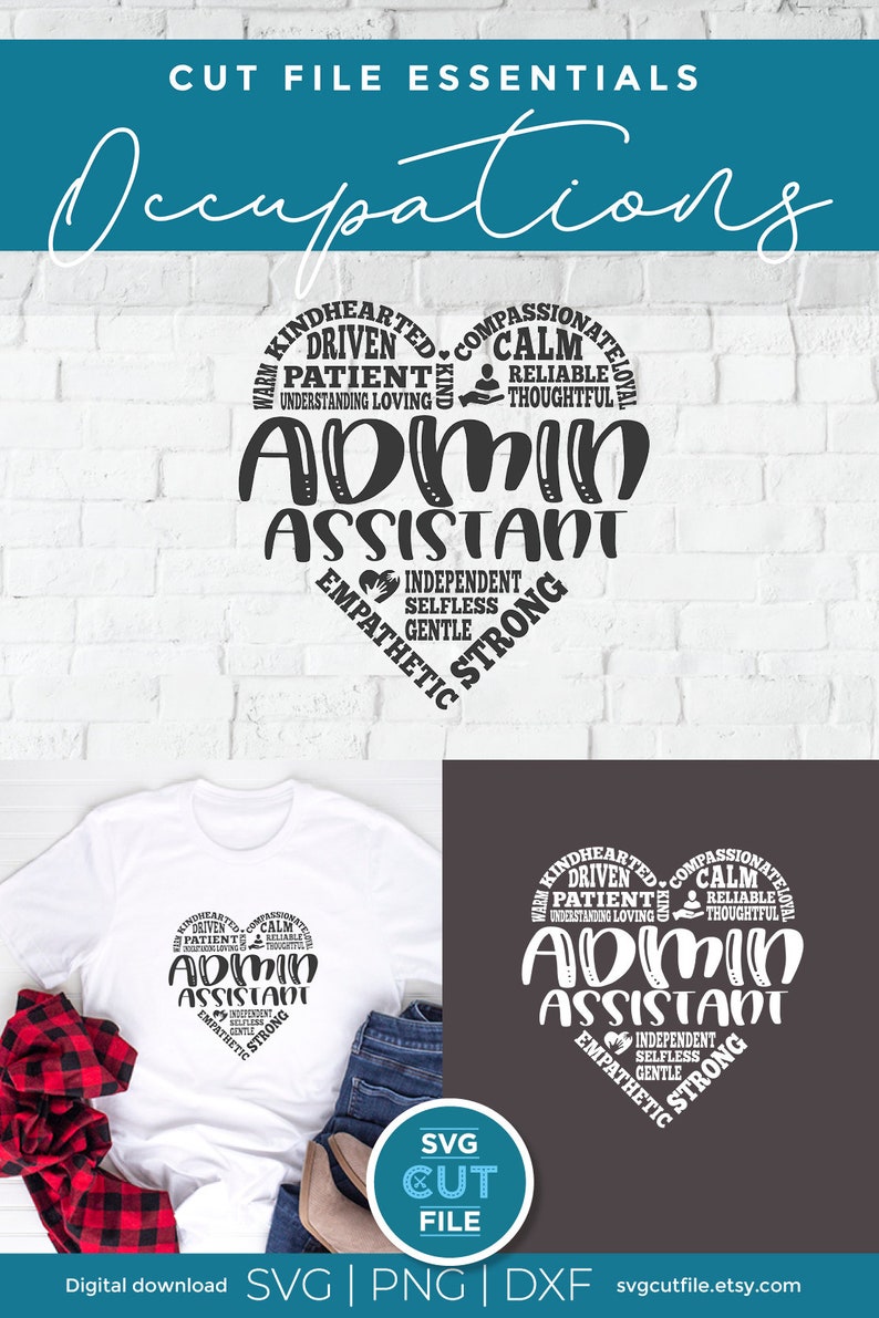 Admin Svg Admin Assistant Svg Receptionist Svg Secretary - Etsy