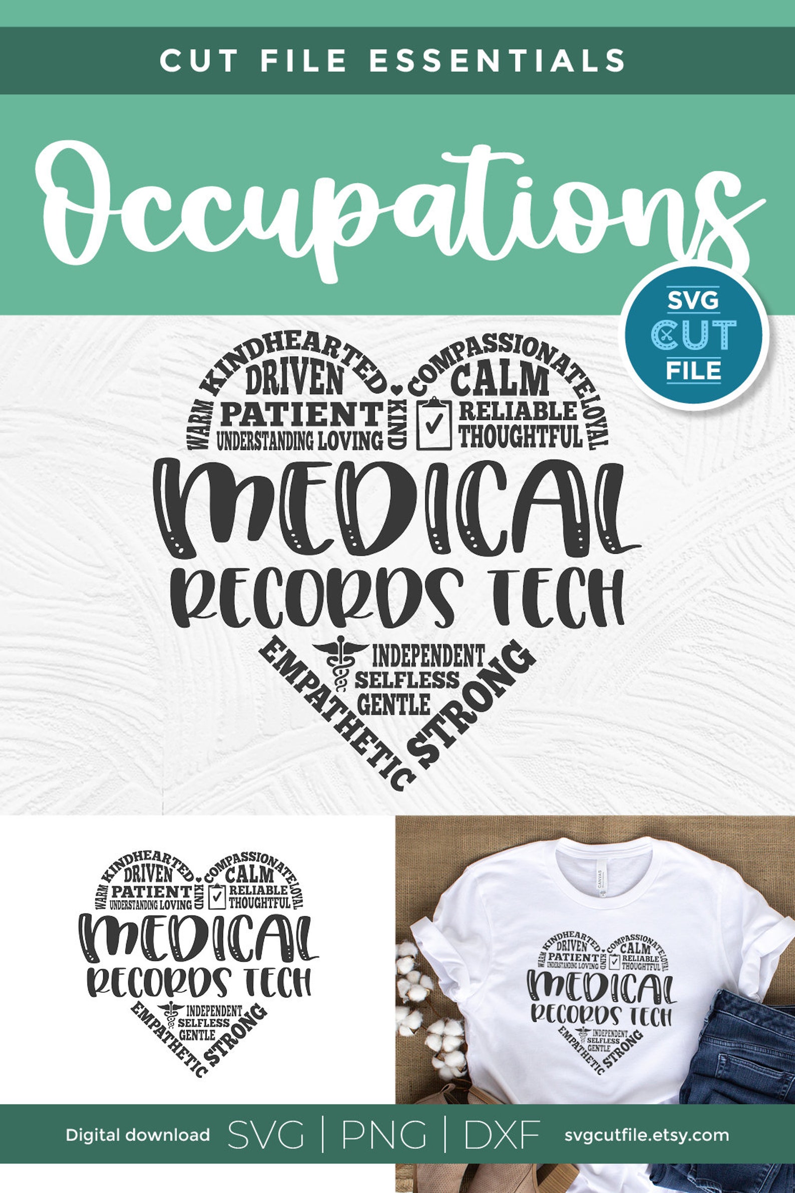Medical Records Tech Svg, Specialist Svg, Medical Records Technician ...