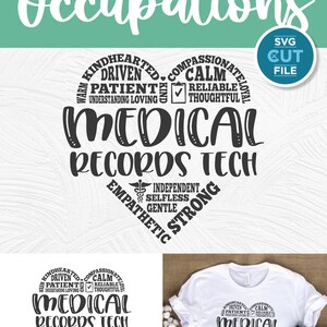 Medical Records Tech Svg, Specialist Svg, Medical Records Technician ...