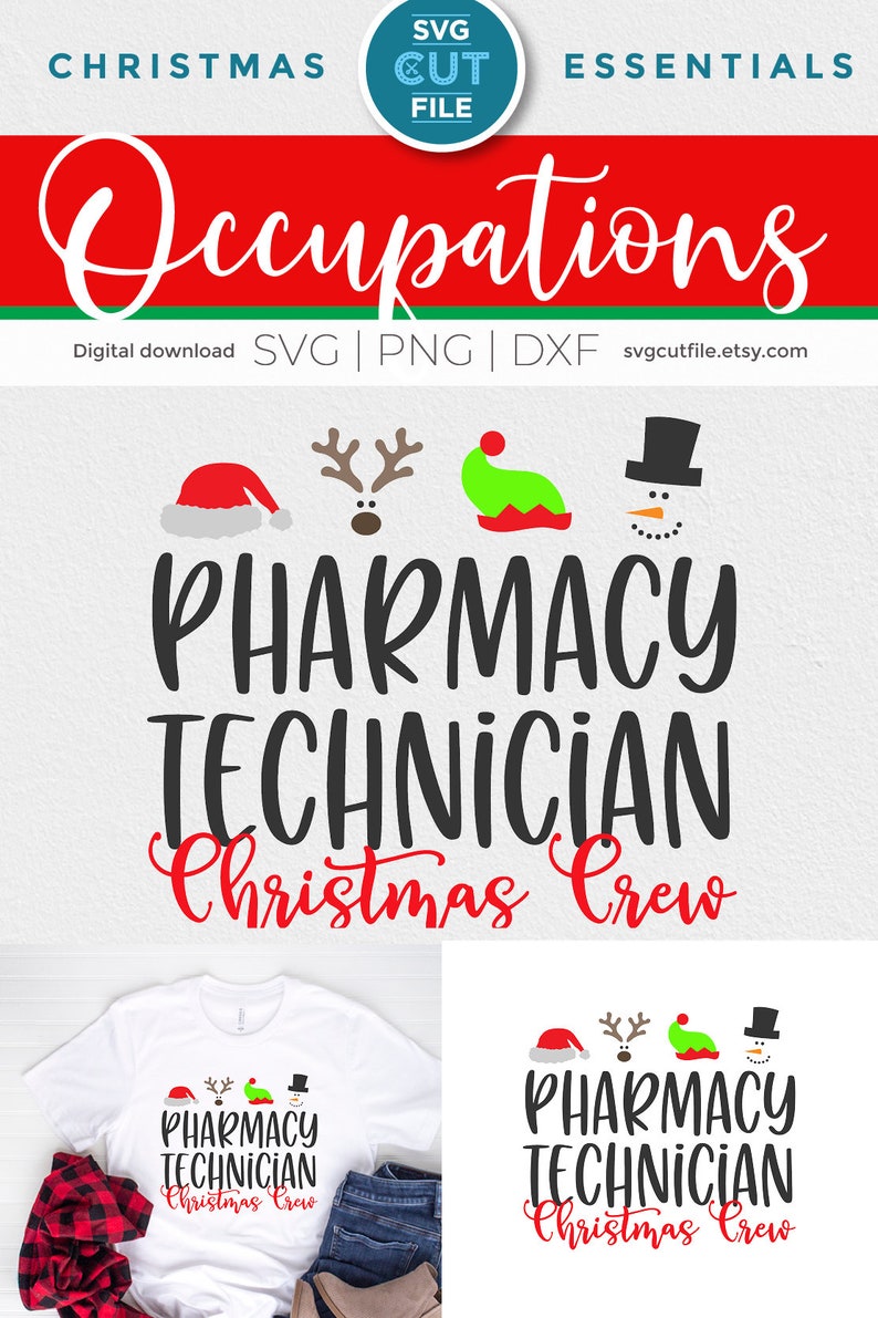 Christmas Pharmacy Tech Svg Pharmacy Tech Christmas Crew Svg - Etsy