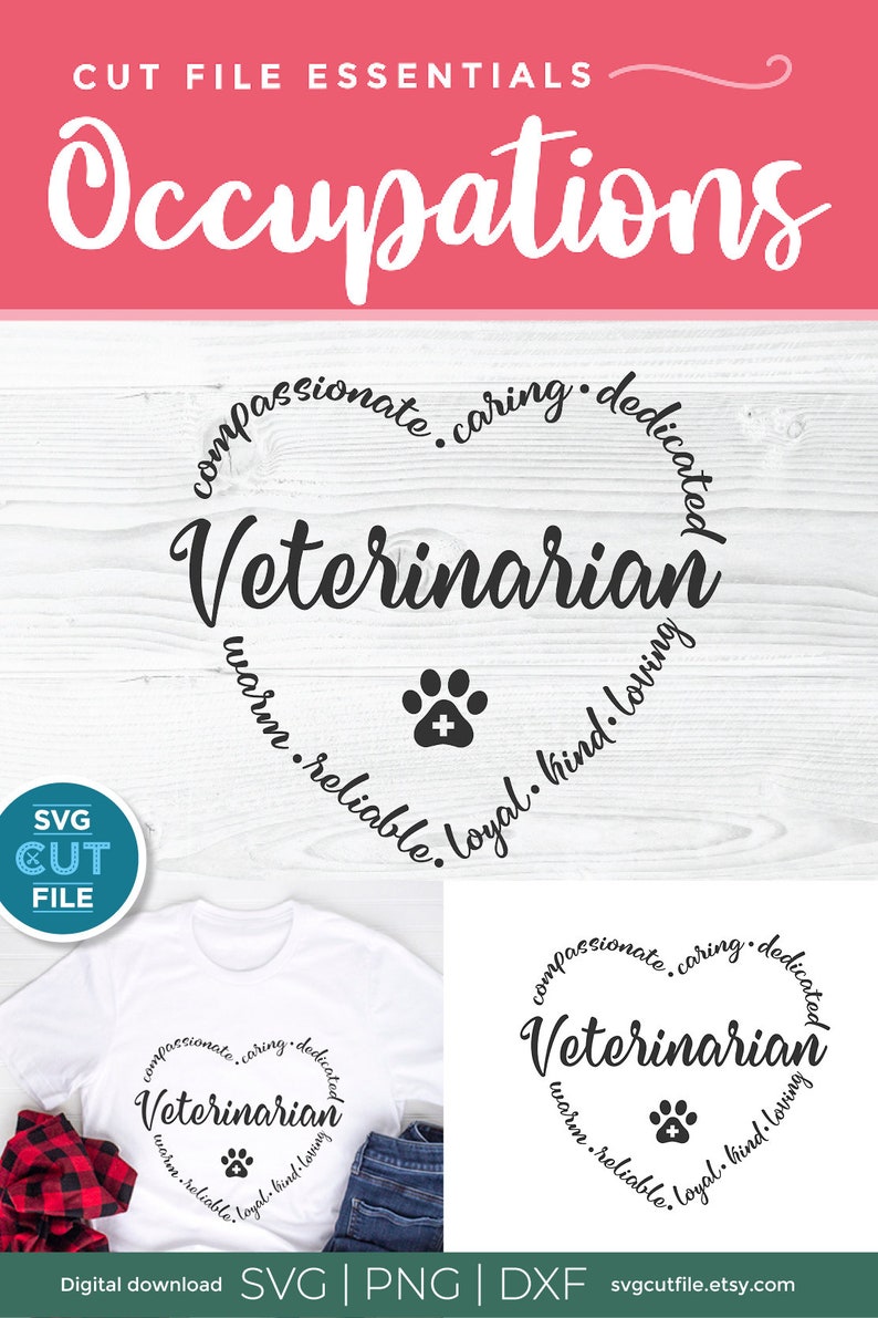 Veterinarian Svg Vet Svg Small Animal Vet Dog Veterinarian | Etsy