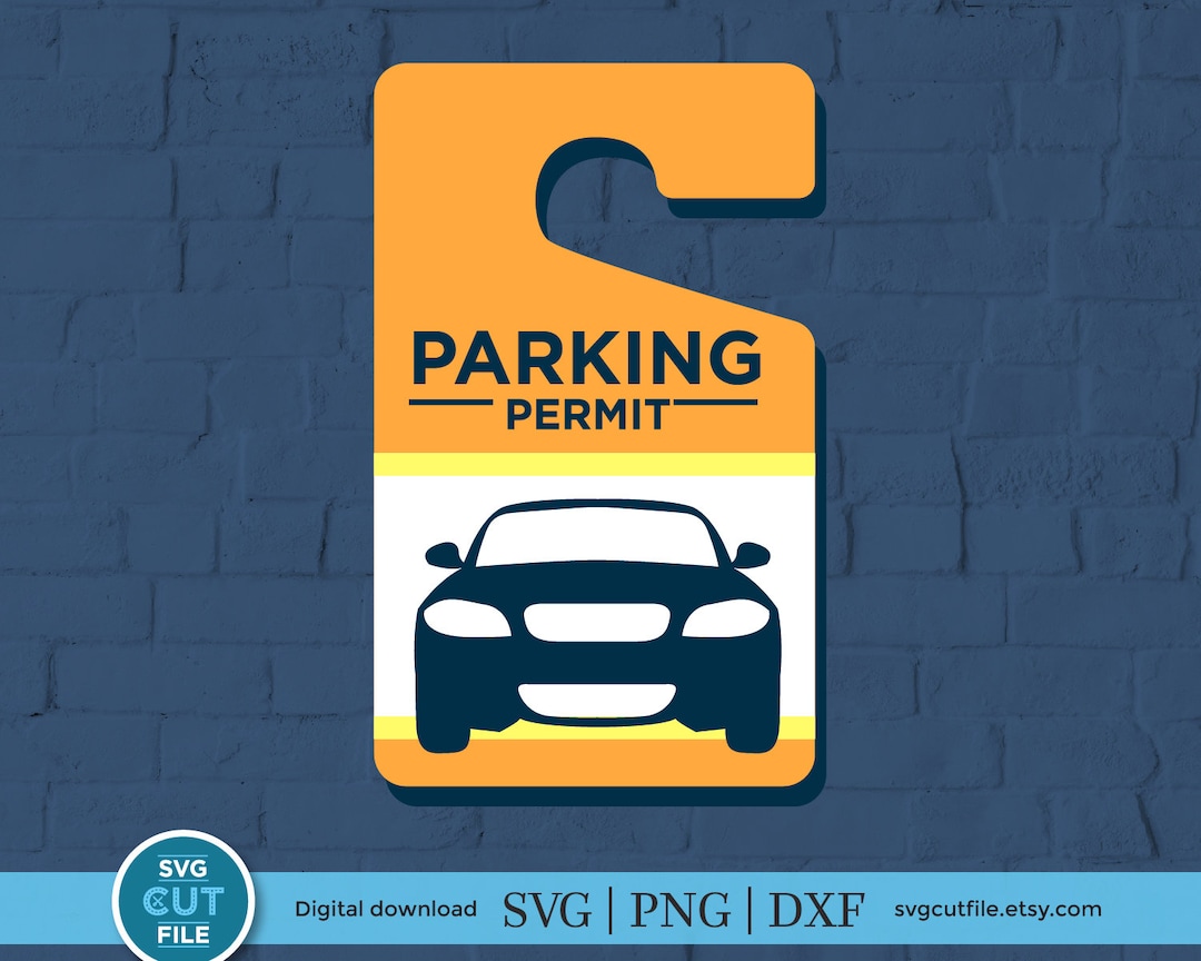 Parking Pass Svg, Parking Permit Svg, Parking Tags Svg, Hangtag Svg ...
