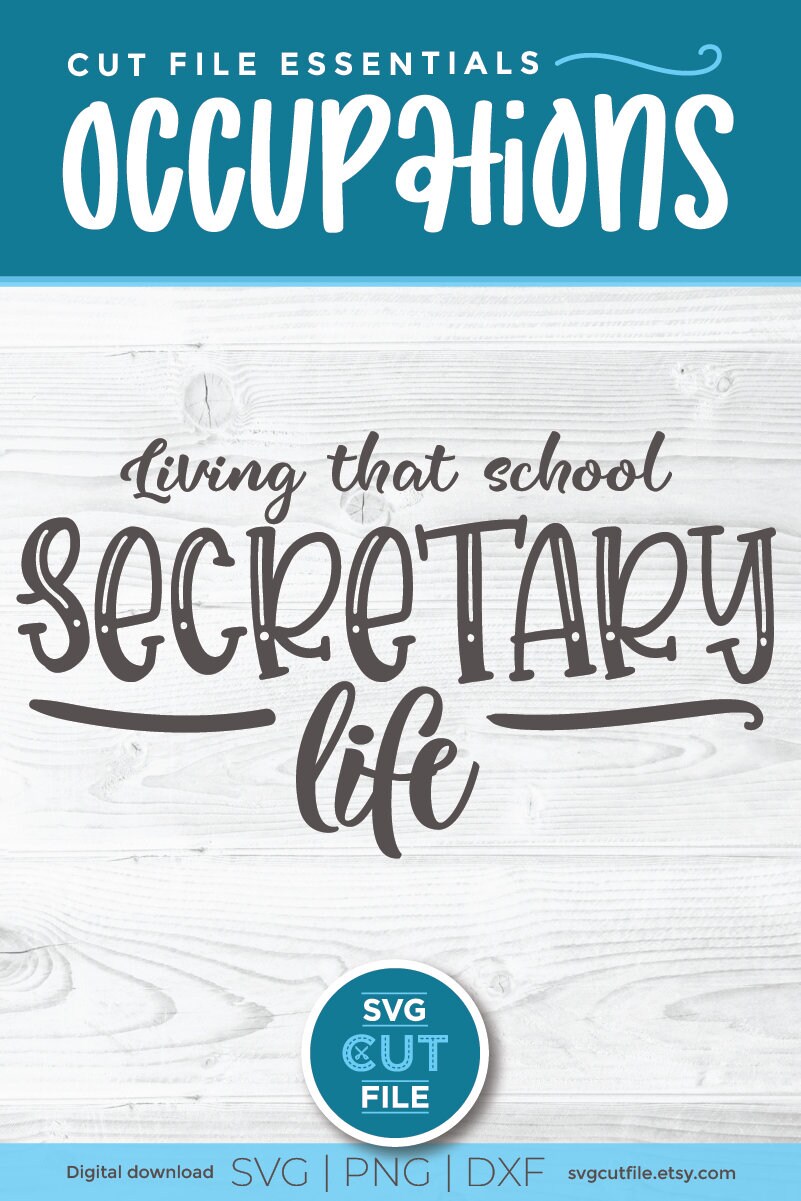 School Secretary Svg Secretary Svg Office Assistant Staff - Etsy Ireland
