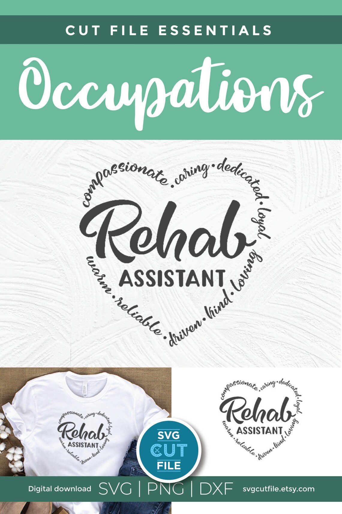 Rehab Assistant Svg, Rehabilitation Svg, Rehab Svg, Rehab Heart ...