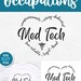 Med Tech Svg, Medical Technician Svg, Medical Technologist Svg, Medical ...