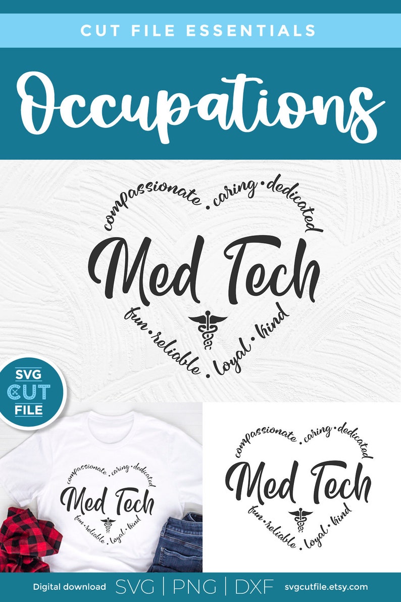 Med Tech Svg Medical Technician Svg Medical Technologist - Etsy