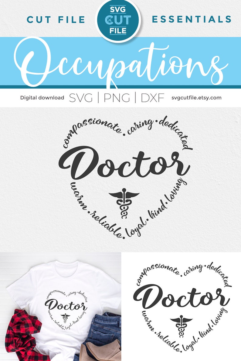 Doctor Svg Physician Svg MD Svg Medical Svg Essential Svg - Etsy