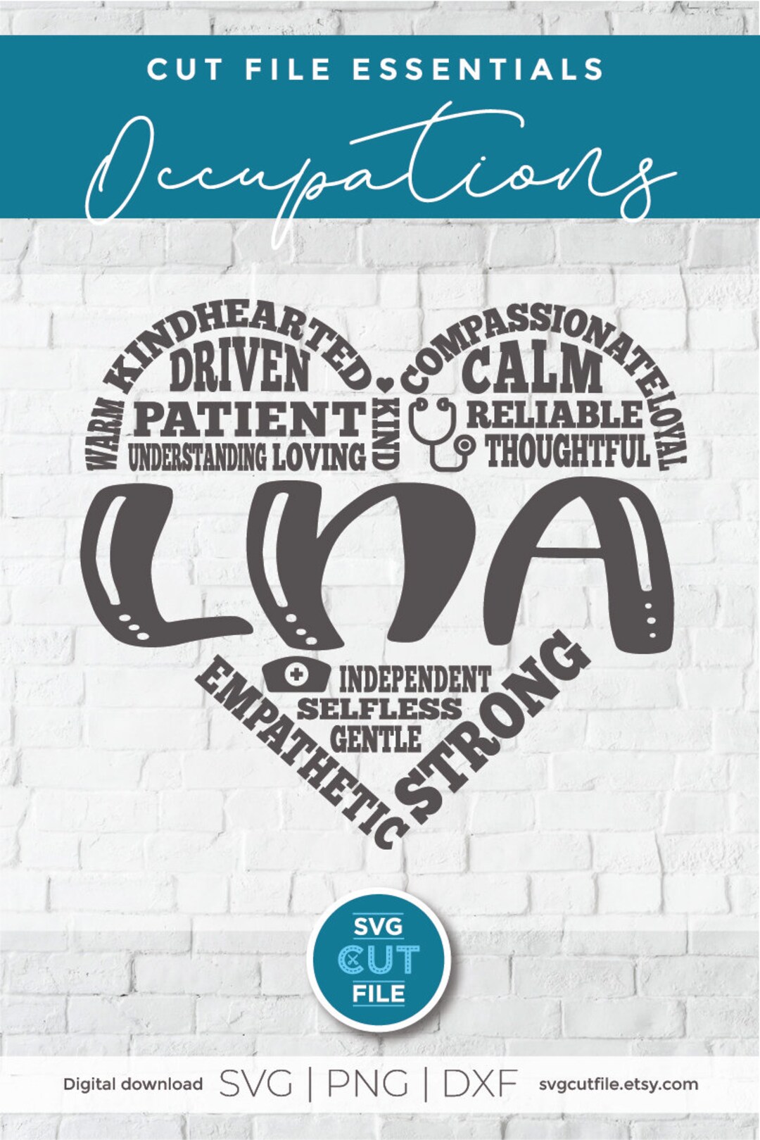 Licensed Nursing Assistant Svg, Nurse Appreciation Svg, LNA Svg, Subway ...