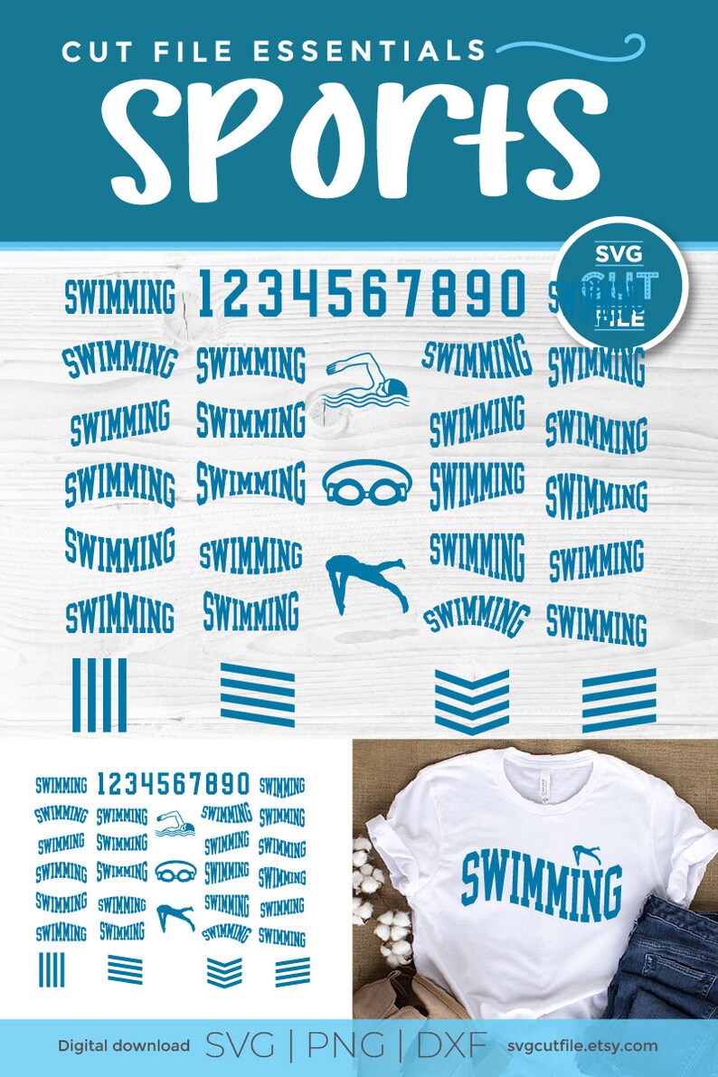 Swimming svg swim team svg swimming cut file swim svg | Etsy