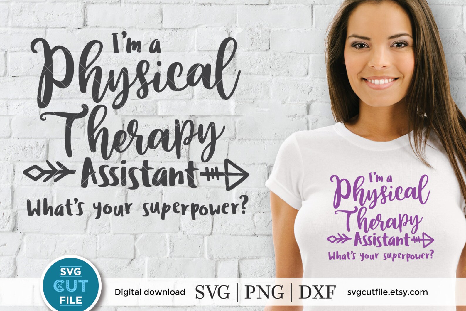 Physical Therapy Assistant Svg Physical Therapist Assistant - Etsy