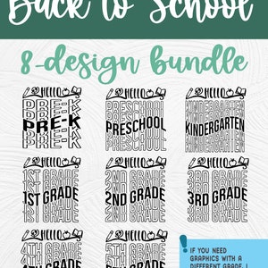 School Bundle Svg, Teacher Svg, Preschool, Pre-k, Kindergarten, 1st ...