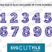 Polka Dot Numbers Svg, Polka Dot Number Svg, Number Svg, Polka Dot ...