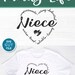 Niece Svg, Nieces Day Svg, Niece's Day, Niece Heart Svg, Best Niece Svg ...