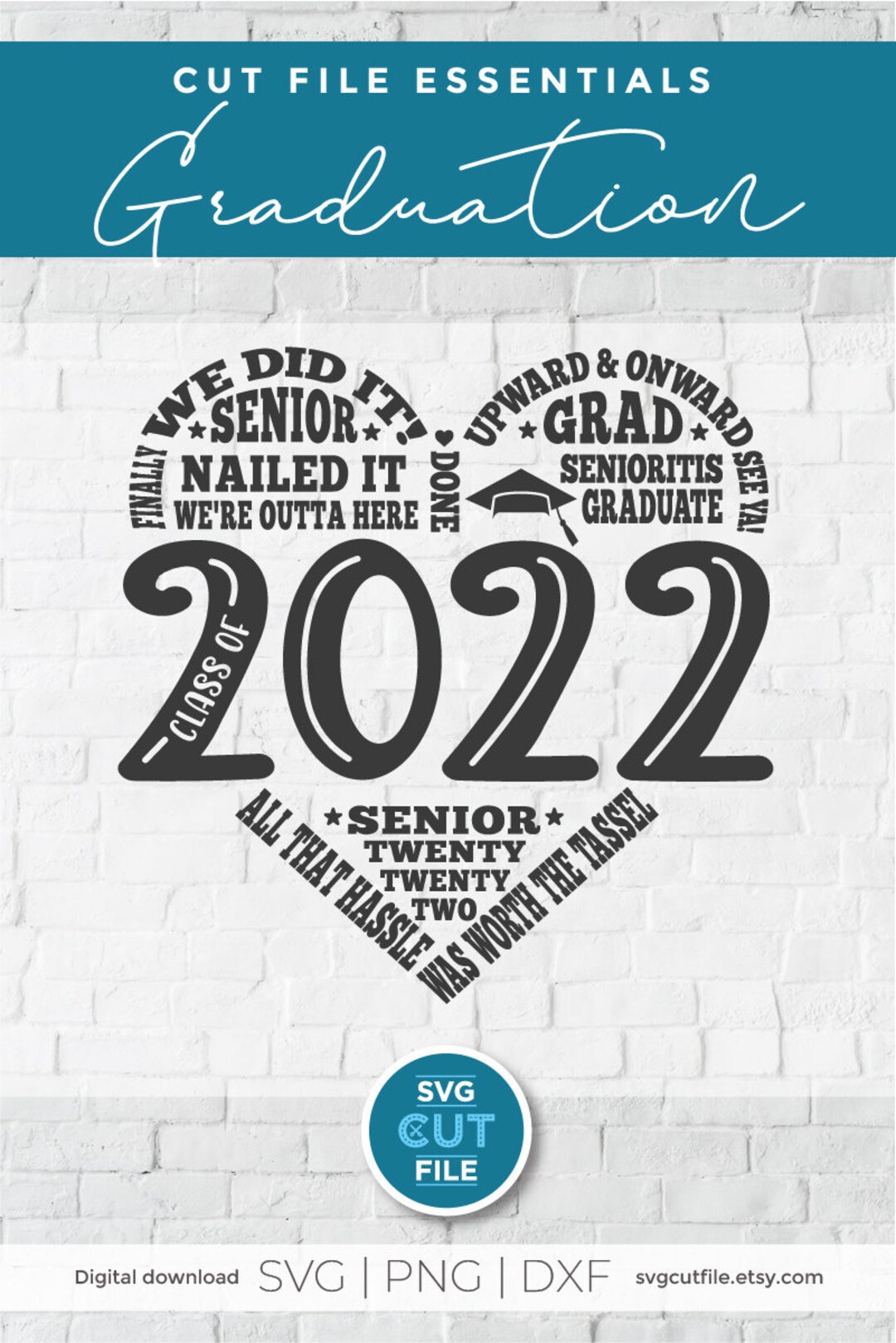 2022 Grad Svg Graduation Cap Senior Cutting File College - Etsy