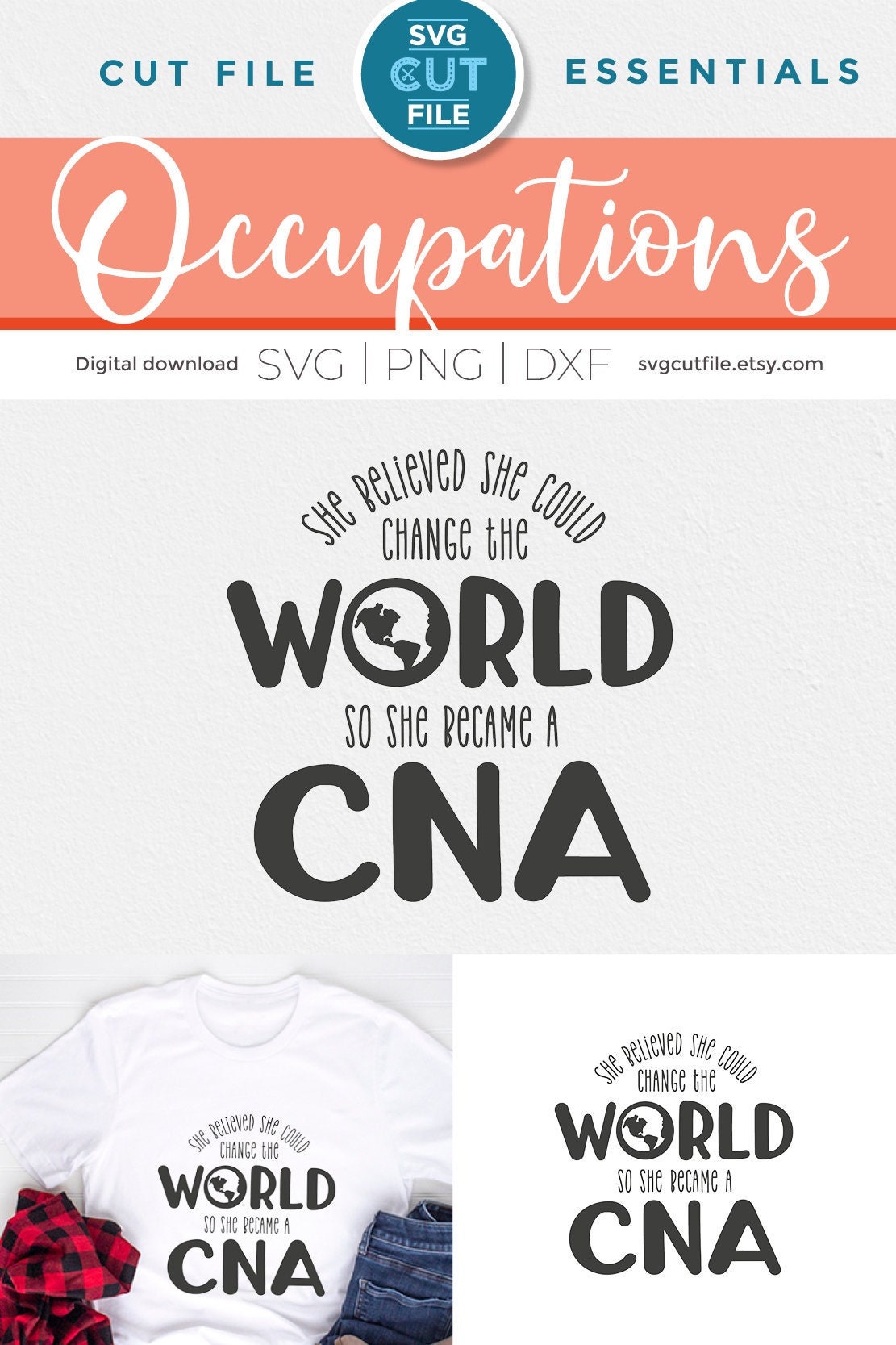 CNA Svg Certified Nursing Assistant Svg Nurse Appreciation - Etsy