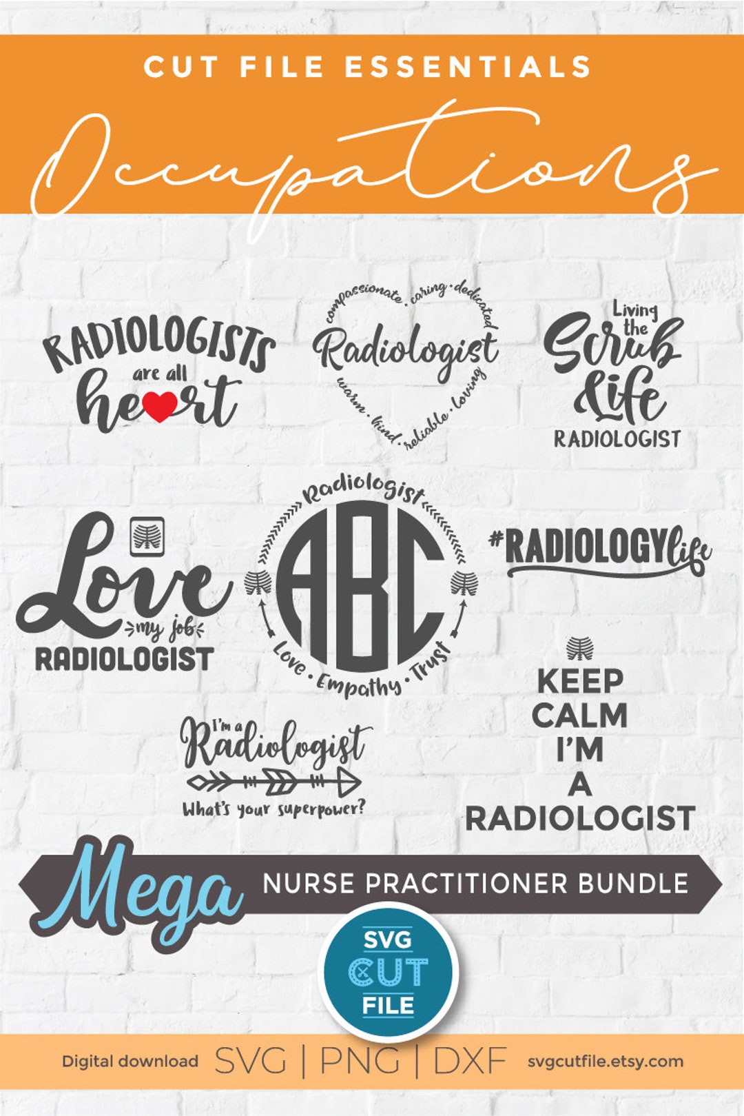 Radiologist Svg Bundle, Radiology Bundle Svg, Xray Tech Svg, RT(R ...
