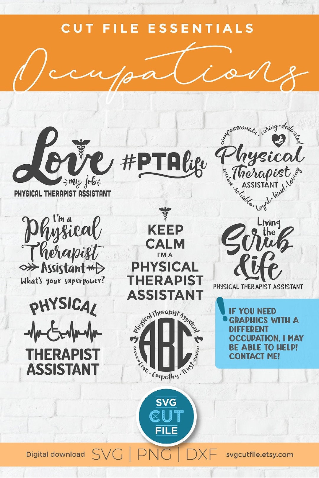 Physical Therapist Assistant Svg Bundle, Physical Therapist Assistant ...