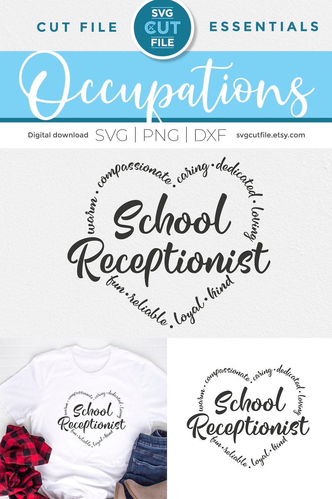 School Receptionist Svg, School Secretary Svg, Office Assistant, Staff ...