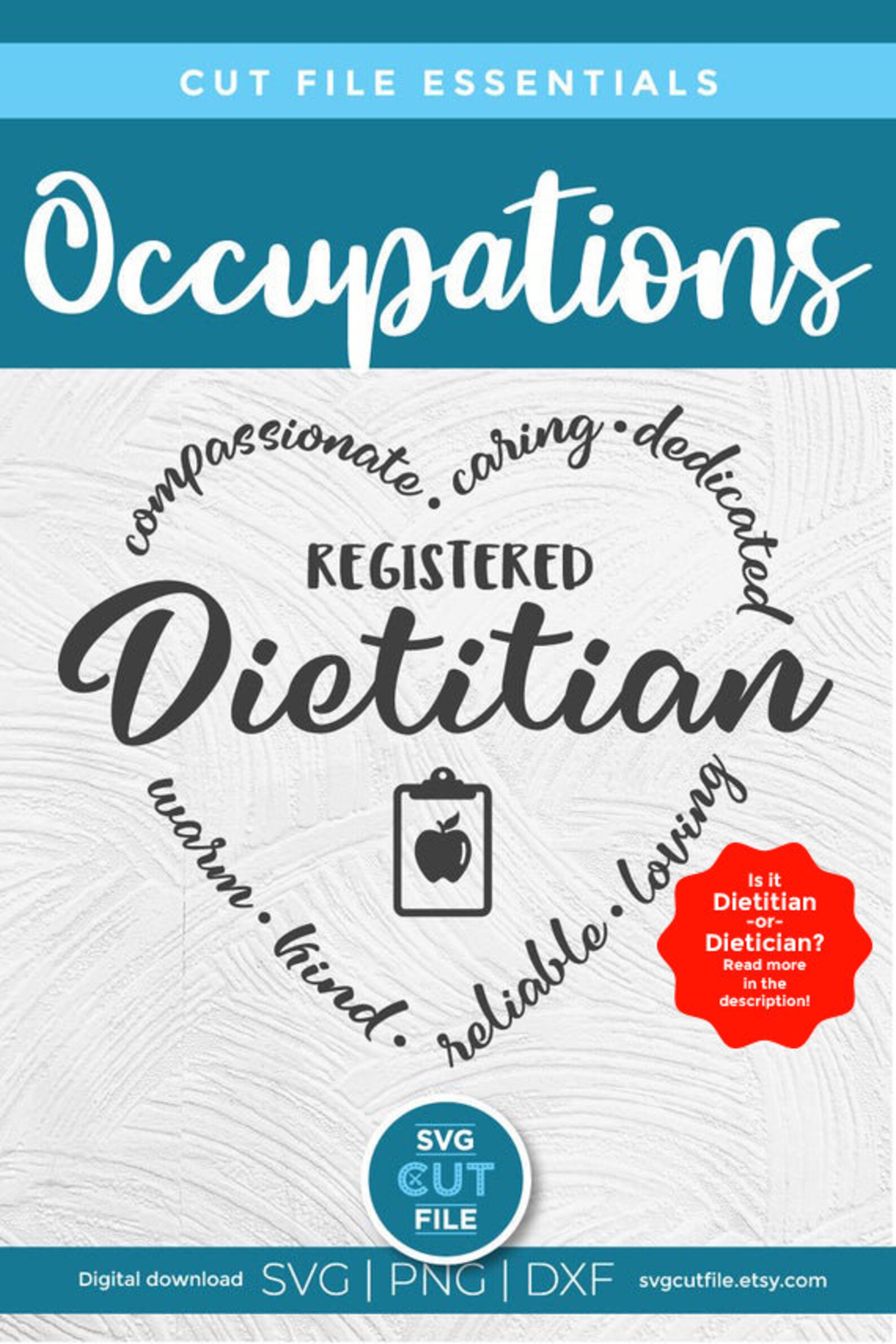 Dietitian Svg Registered Dietitian Student Nutritionist Rd - Etsy