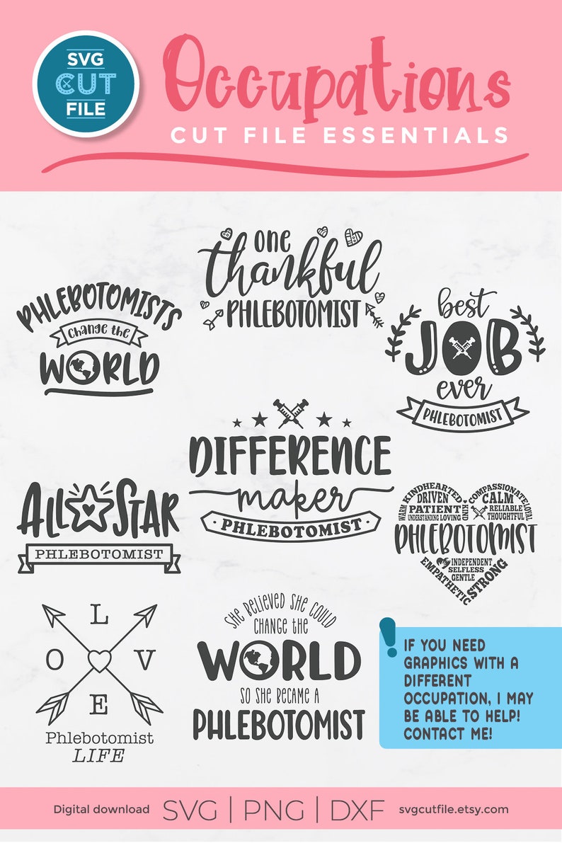 Phlebotomist Svg Phlebotomy Svg Bloodwork Svg Blood Work | Etsy