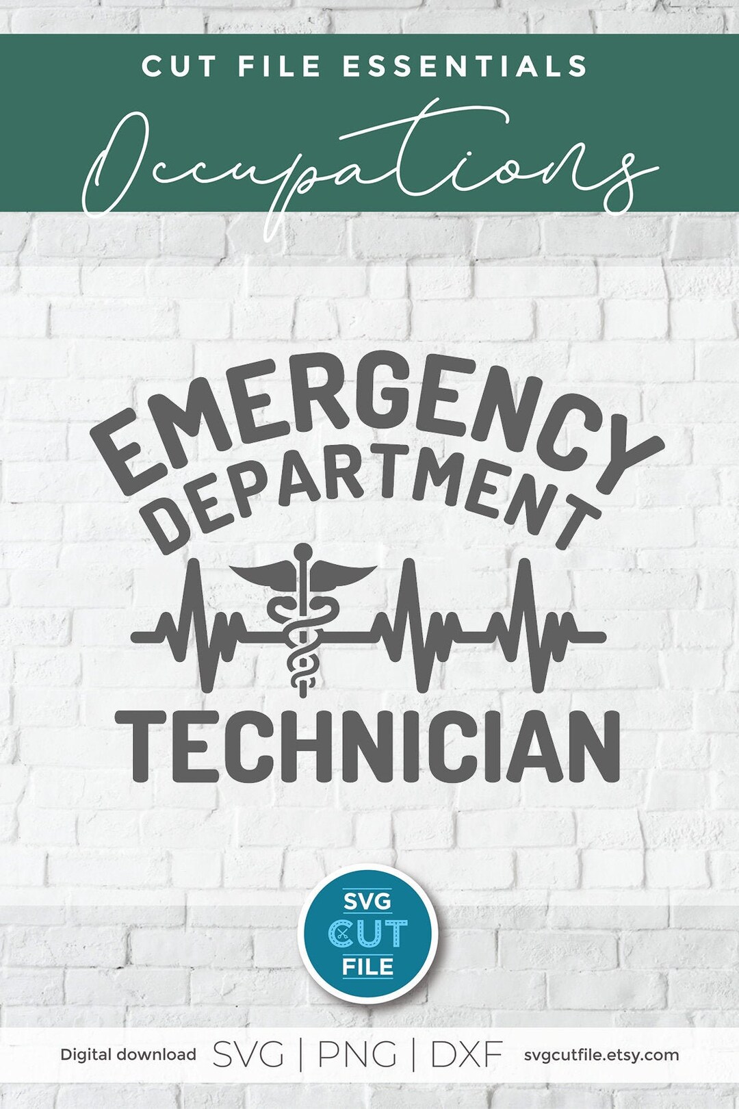 ER Tech Svg, Emergency Department Technician, Emergency Room Technician ...