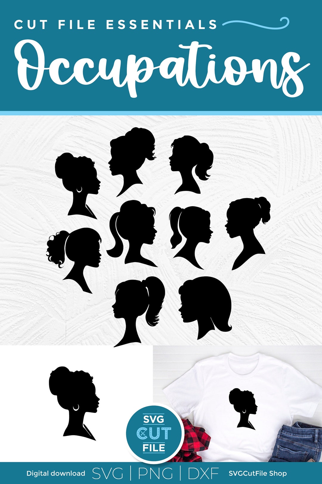 Doll Head Svg Bundle, Girly Svg, African American Girl, Diverse ...