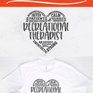 Recreational Therapist Svg, Recreational Therapy Svg, Subway Art Heart ...