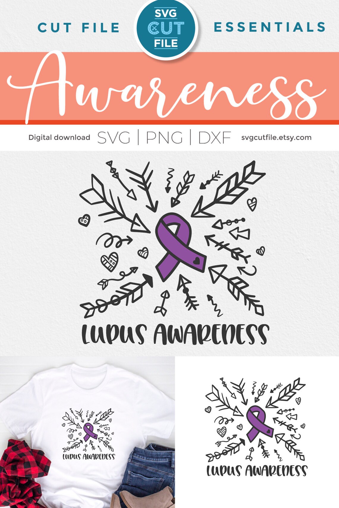 Lupus Svg Lupus Awareness Svg Svg Dxf Png Lupus Awareness | Etsy New ...