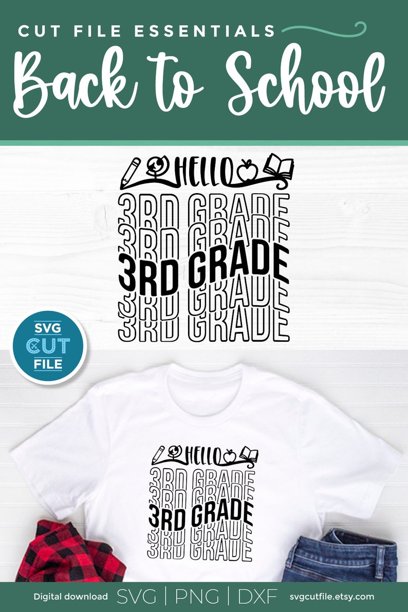 3rd Grade Svg 3rd Grader Svg Third Grade Teacher Svg Third - Etsy