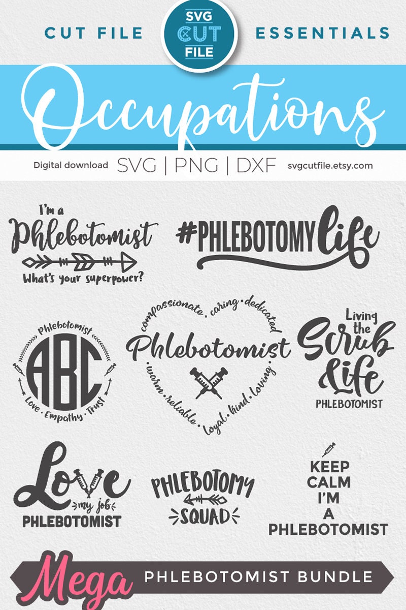 Phlebotomist Svg Phlebotomy Svg Bloodwork Svg Blood Work | Etsy