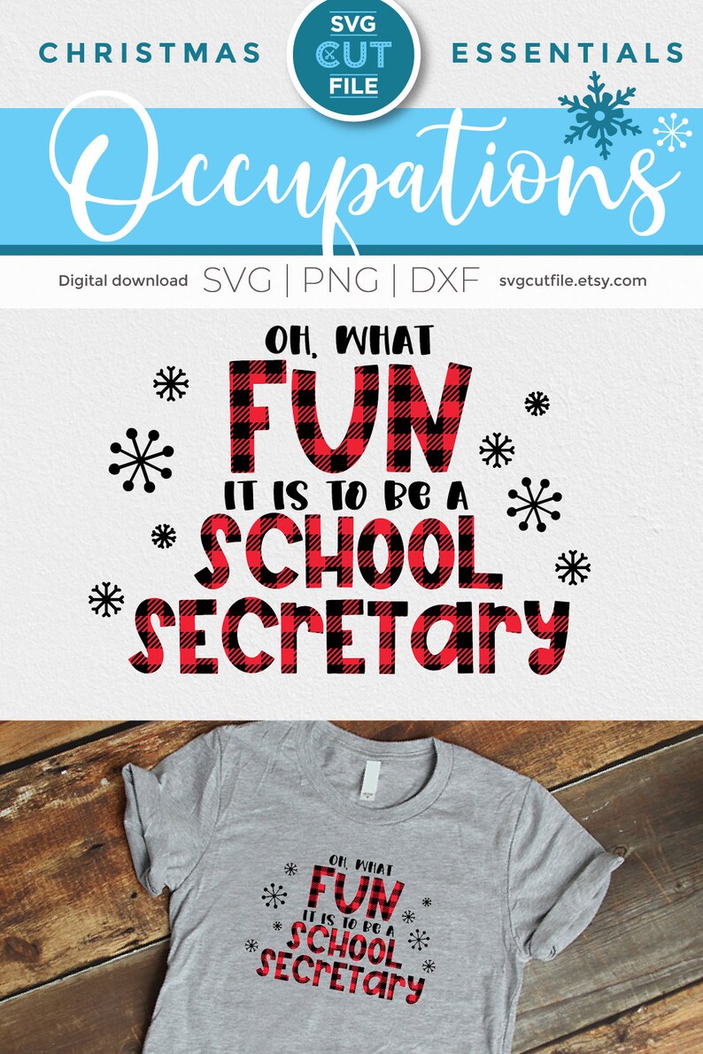 Christmas School Secretary Svg, School Secretary Christmas Svg ...