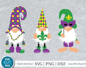 Mardi Gras Gnome - Etsy