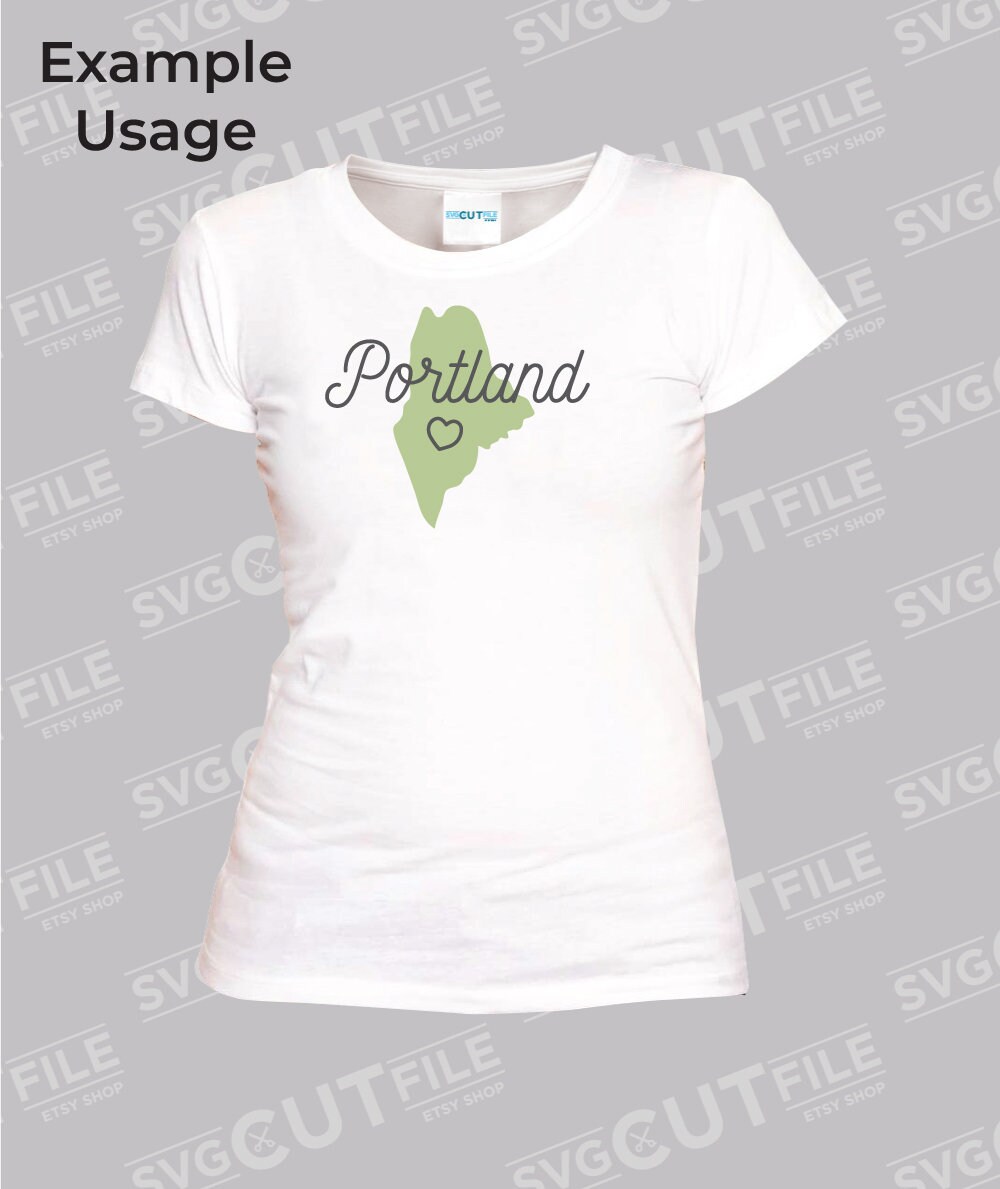Portland Svg Maine Svg Portland Vector Portland Cut File - Etsy