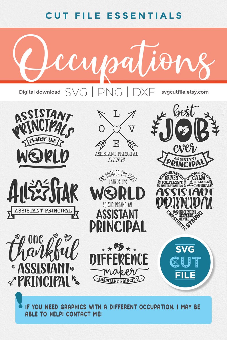 Assistant Principal Svg, Elementary Svg, Assistant Principal Bundle Svg ...
