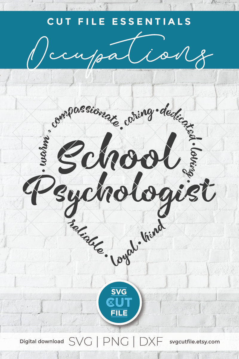 School Psychologist svg school counselor svg psych svg | Etsy