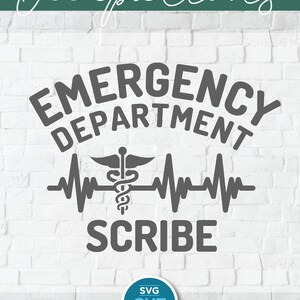 ER Scribe Svg, Emergency Department Scribe, Emergency Room Scribe Svg ...