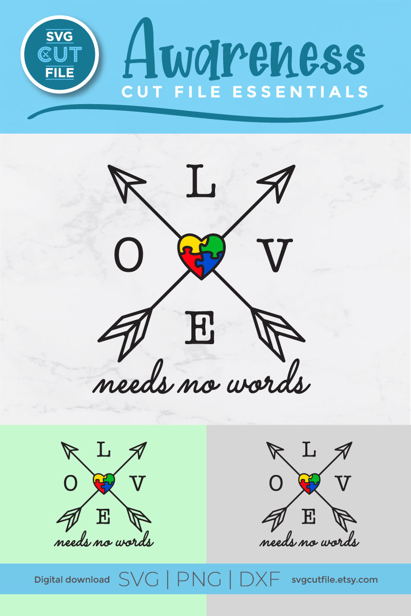 Autism Svg Autism Awareness Svg Rainbow Puzzle Ribbon Svg | Etsy