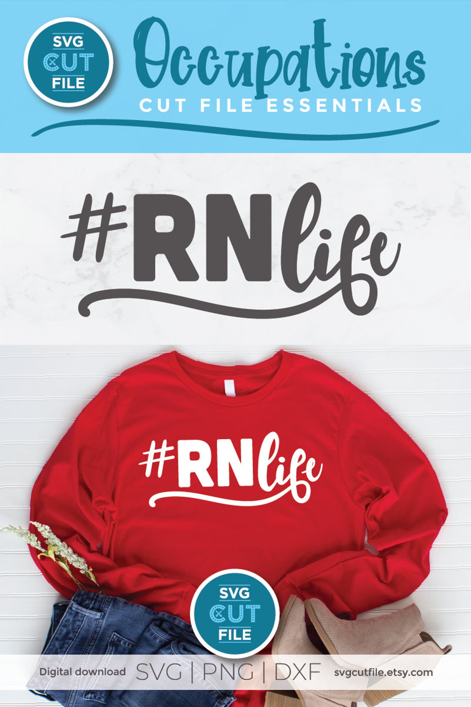 RN svg rn nurse svg registered nurse svg rn life svg er | Etsy