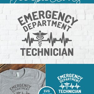 ER Tech Svg, Emergency Department Technician, Emergency Room Technician ...