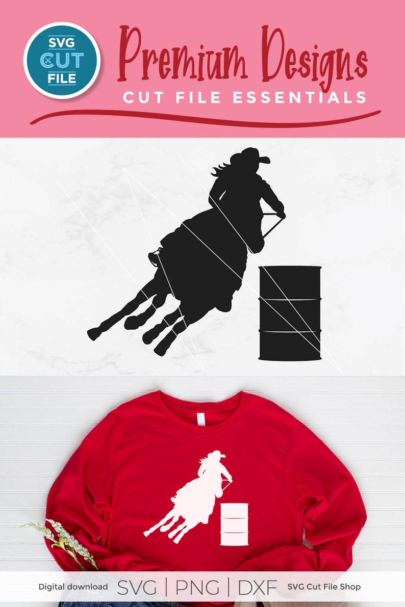 Barrel Racer Svg Barrel Racing SVG Cowgirl Rodeo Clipart - Etsy