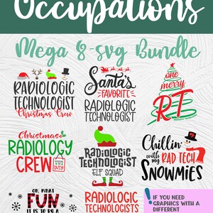 Christmas Radiologic Technologist Svg Bundle, Christmas Rad Tech SVG ...